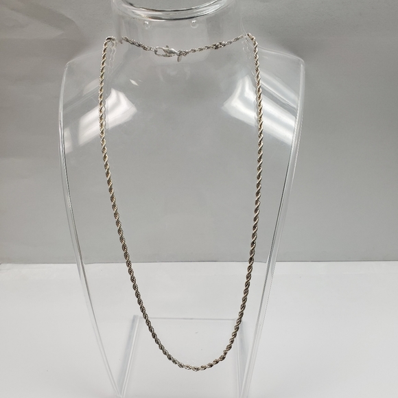 LIND | Jewelry | Vintage Lind Sp Silver Plate 8 Rope Chain Necklace ...